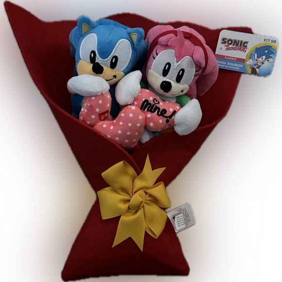 RUZ | Toys | Sonic The Hedgehog Amy Rose And Sonic Valentines Day Plush ...